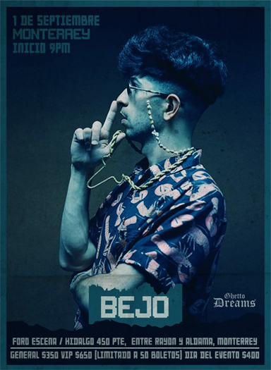 Boletos | BEJO EN MTY | TicketNow