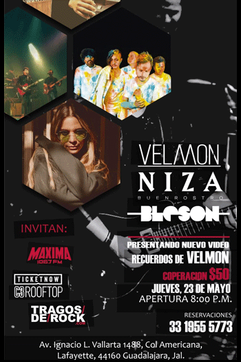 Boletos | VELMON, NIZA BUENROSTRO Y BLESON | TicketNow